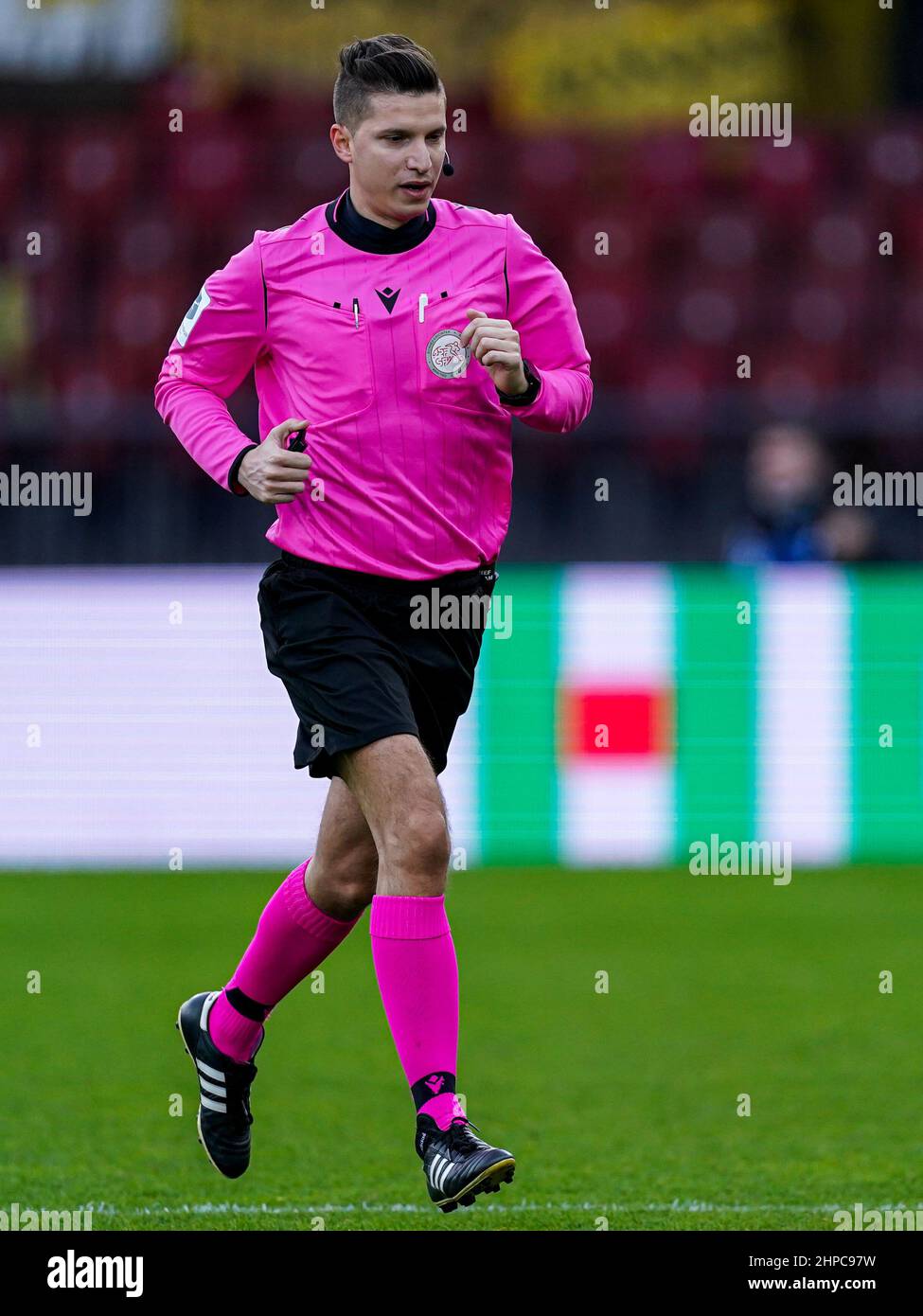 ZüRICH, SWITZERLAND - FEBRUARY 20: referee Luca Piccolo during the ...