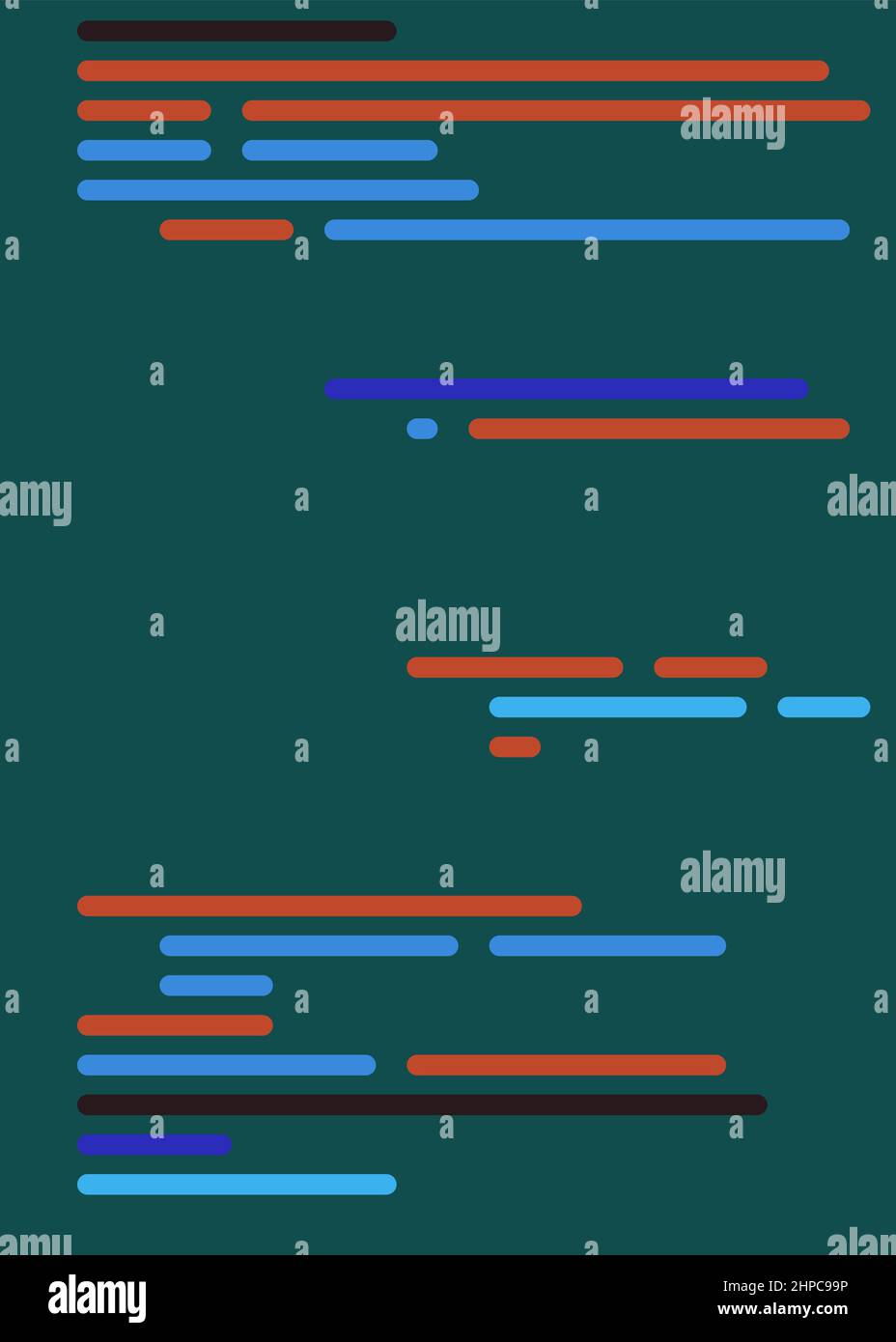 Cartoon coding simulated lines vector illustration Stock Vector Image ...