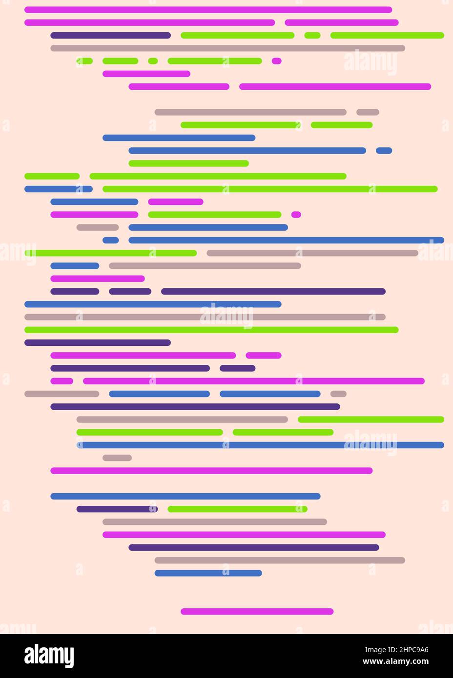 Cartoon coding simulated lines vector illustration Stock Vector Image ...