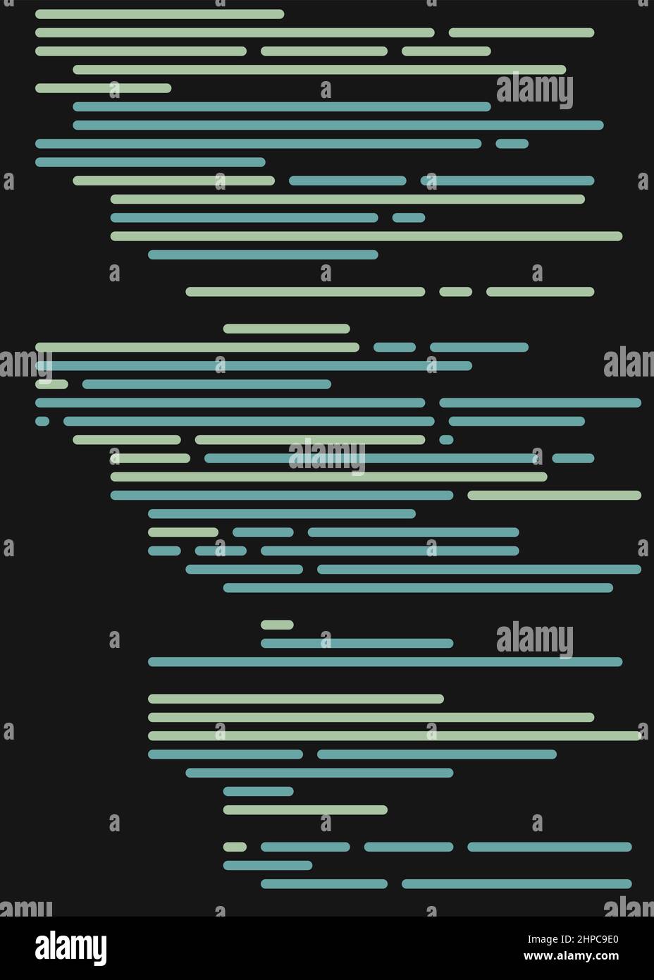 Cartoon coding simulated lines vector illustration Stock Vector Image ...