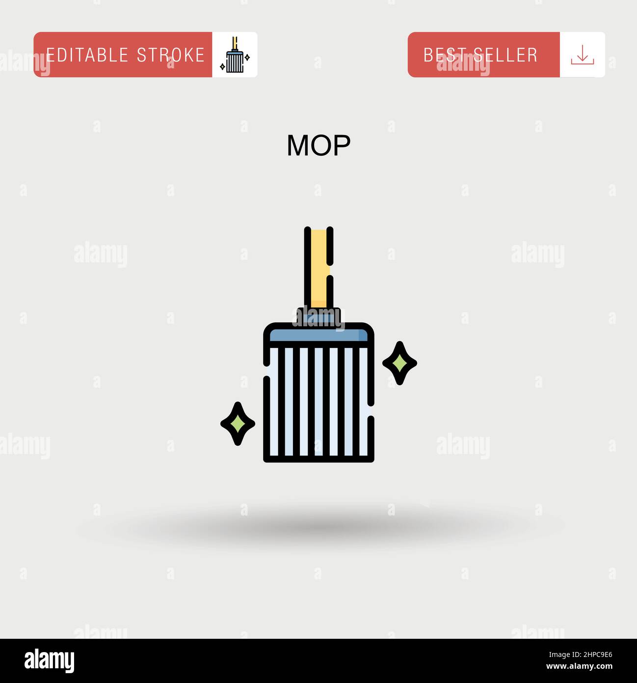 Mopping dust Stock Vector Images - Alamy