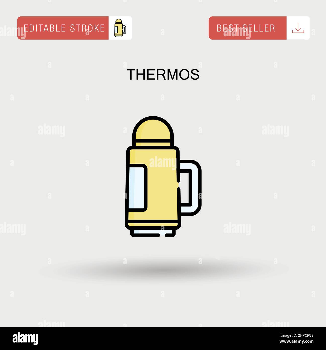 Vacuum flask icon Stock Vector Images - Alamy