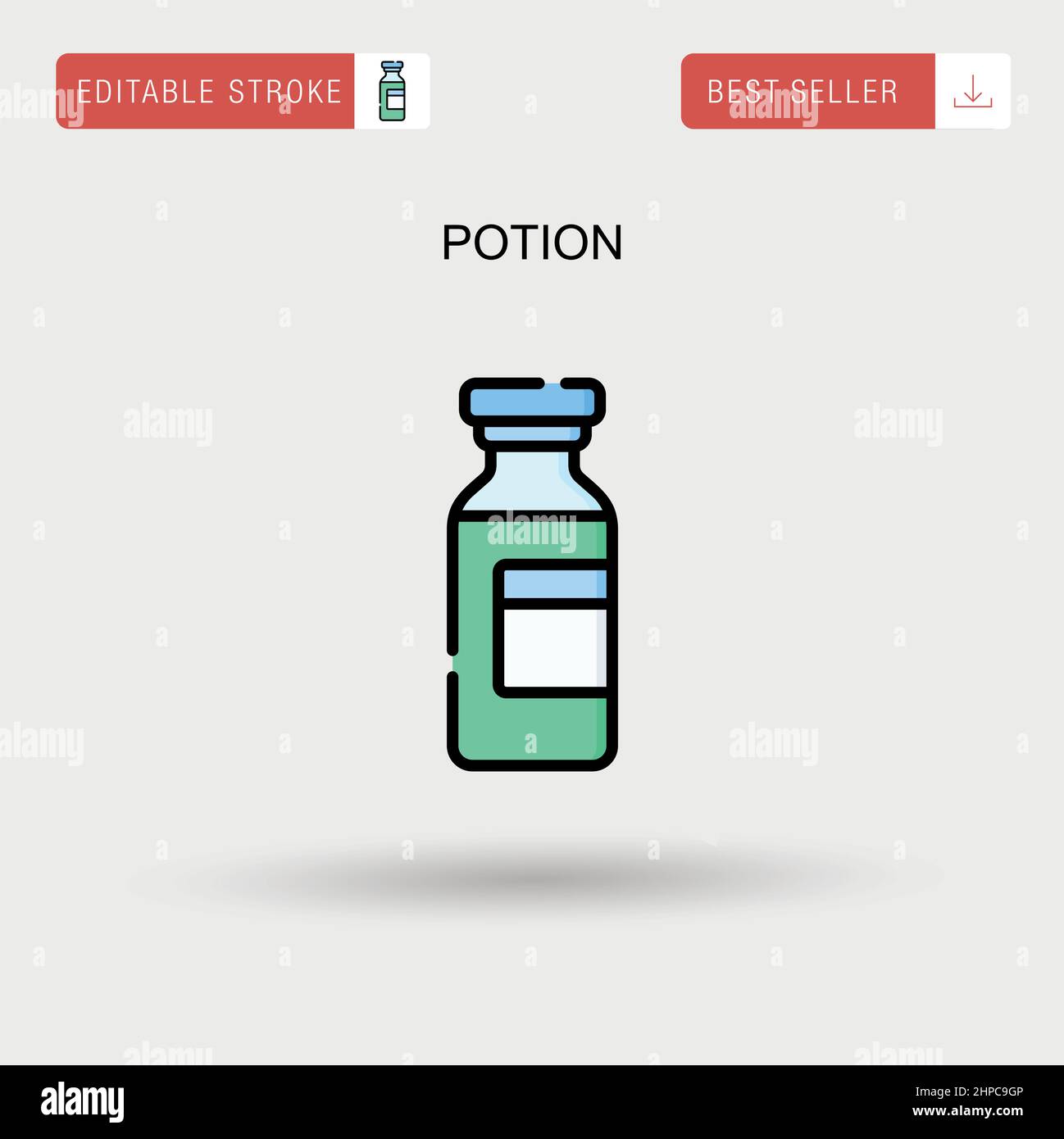 Potion Simple vector icon Stock Vector Image & Art - Alamy