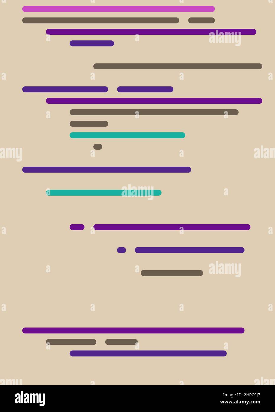 Cartoon coding simulated lines vector illustration Stock Vector Image ...