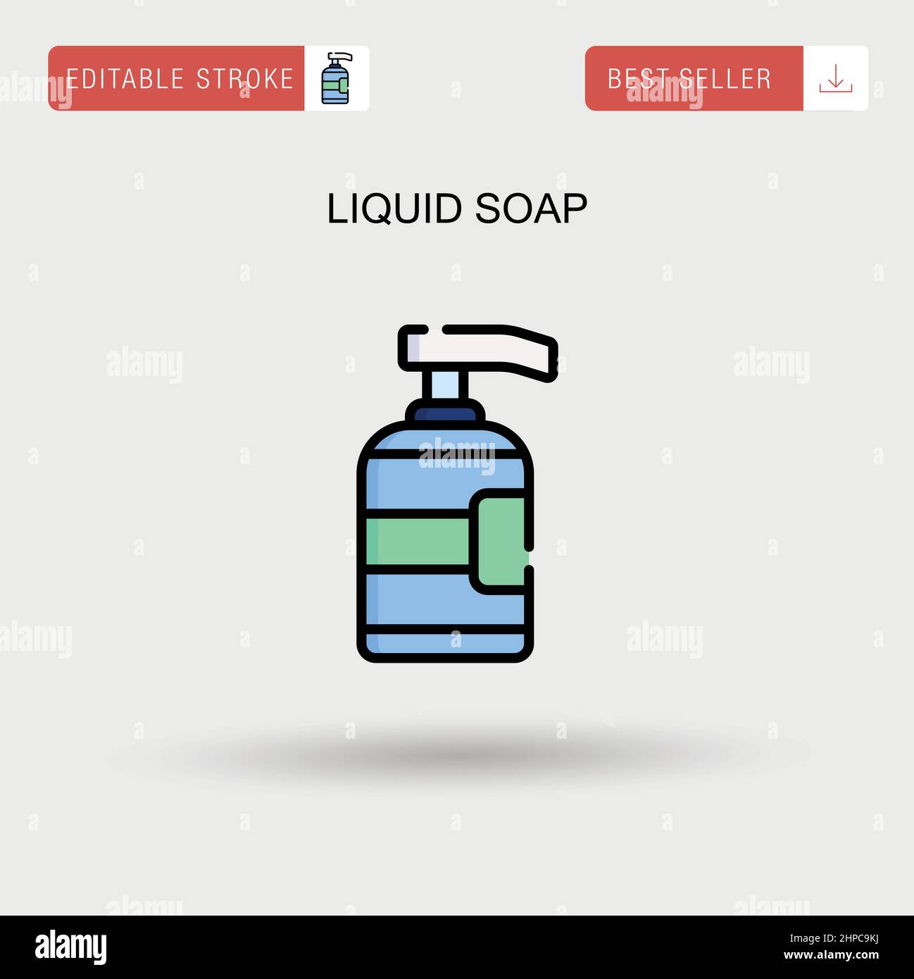 Liquid soap Simple vector icon Stock Vector Image & Art - Alamy
