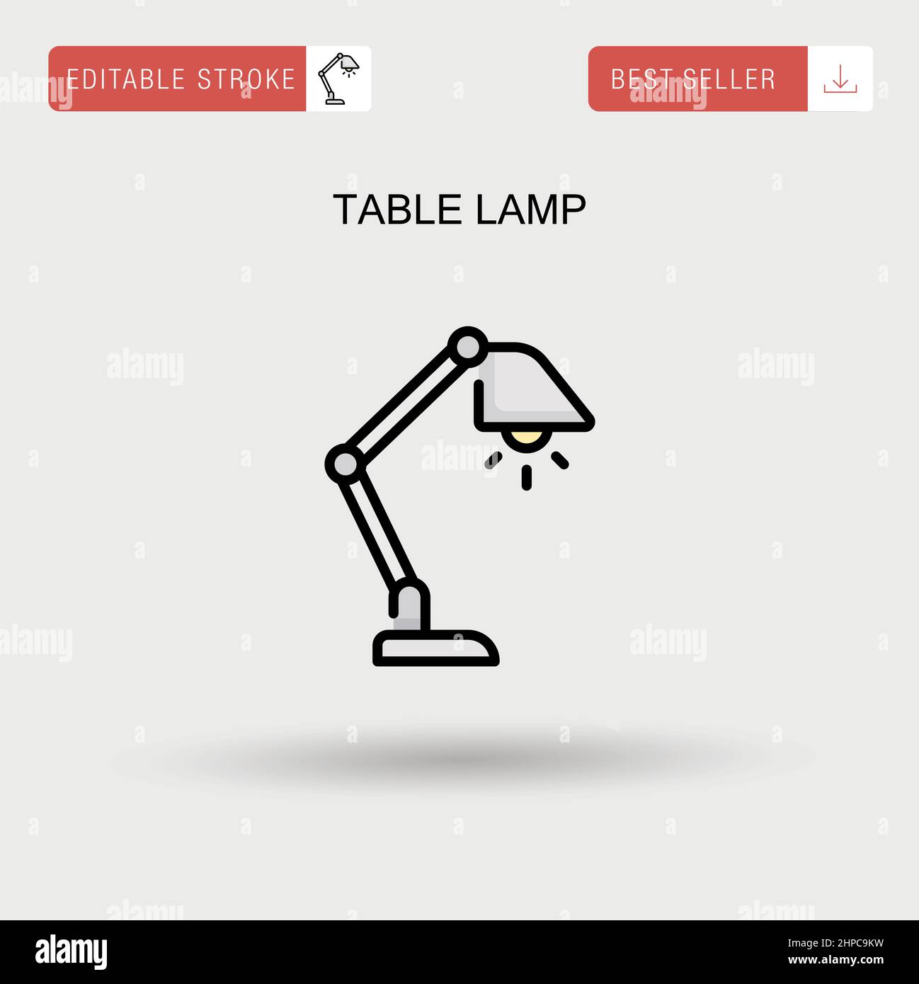 Home decor table lamp Stock Vector Images - Alamy