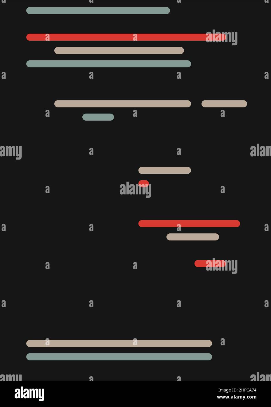 Cartoon coding simulated lines vector illustration Stock Vector Image ...