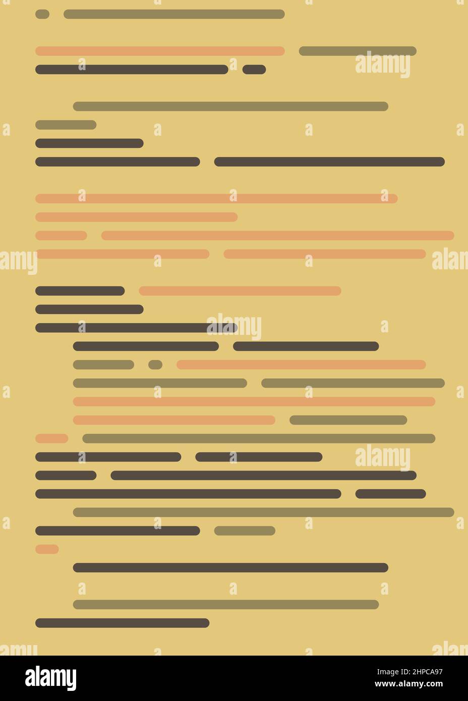 Cartoon coding simulated lines vector illustration Stock Vector Image ...