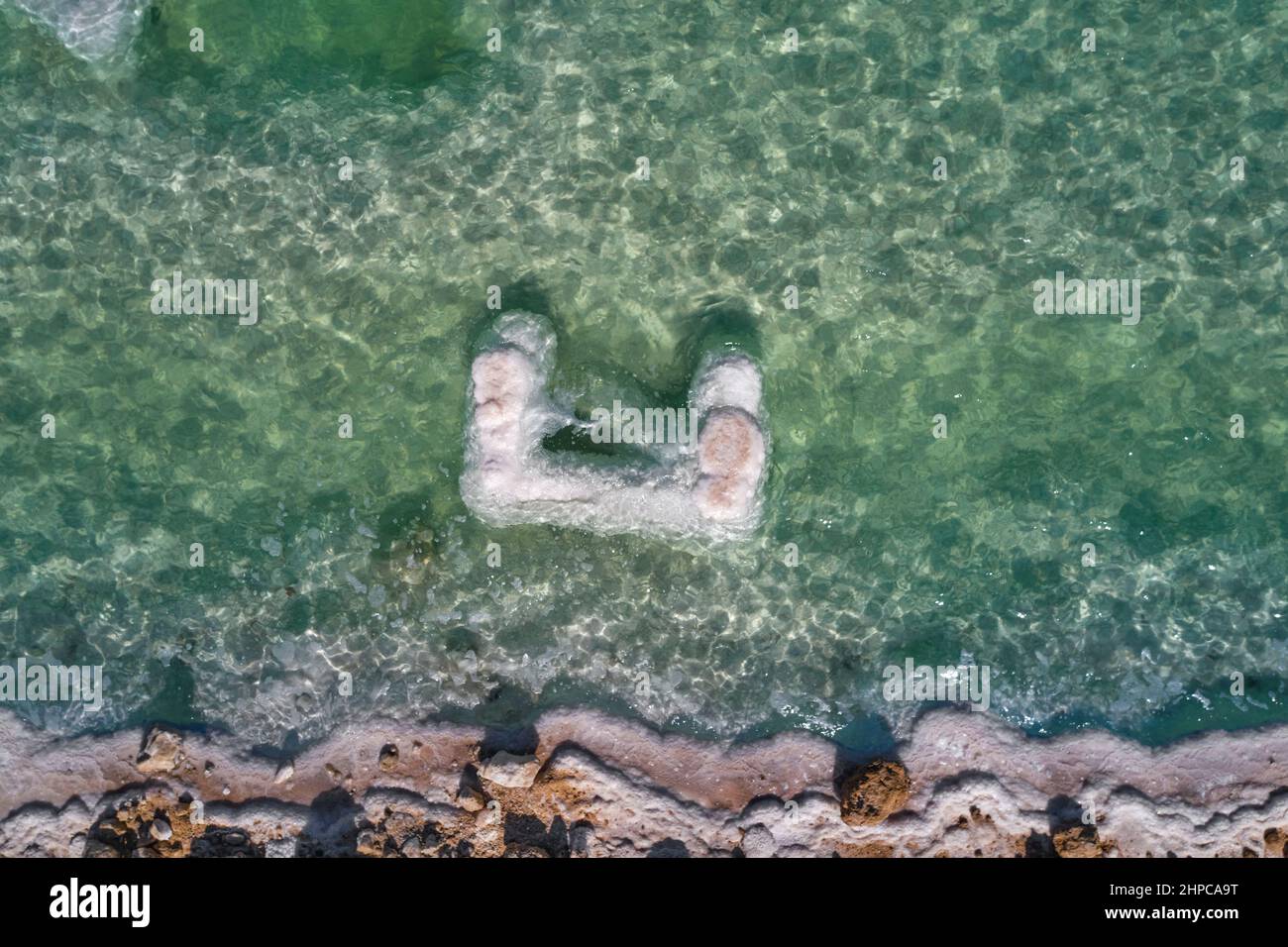 Aerial view on the Dead sea, Israel Stock Photo - Alamy