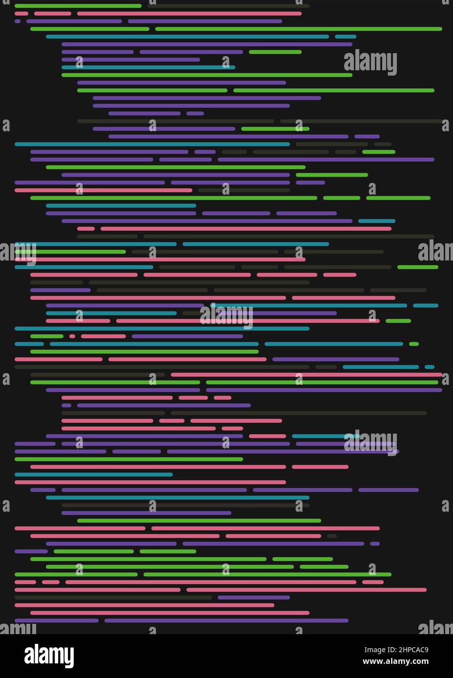 Cartoon coding simulated lines vector illustration Stock Vector Image ...