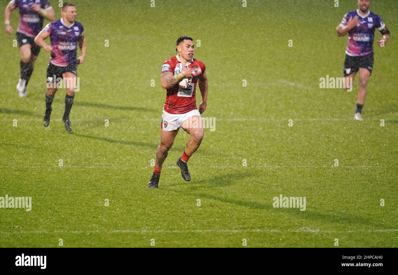 Salford rugby league try 2022 hi-res stock photography and images - Alamy