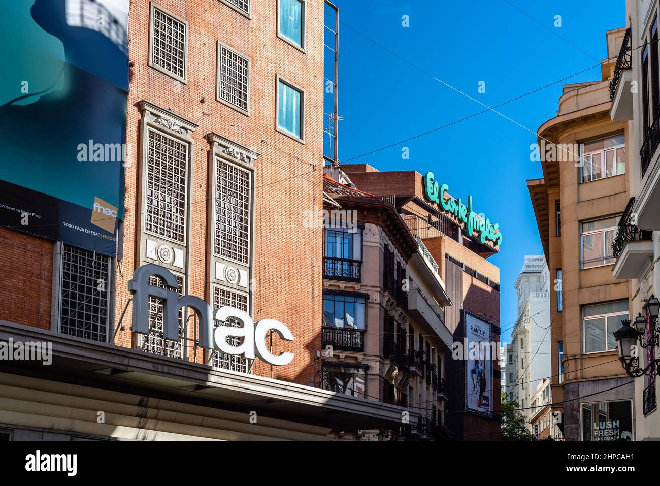 Madrid, Spain - October 3, 2020: FNAC store in Preciados street in ...