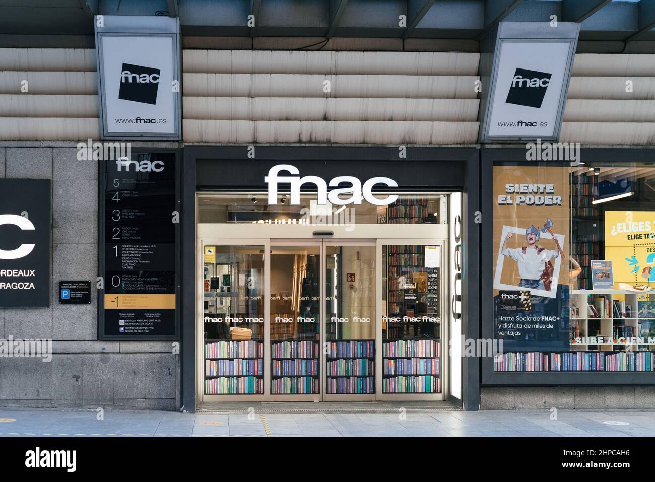 Madrid, Spain - October 3, 2020: FNAC store in Preciados street in ...