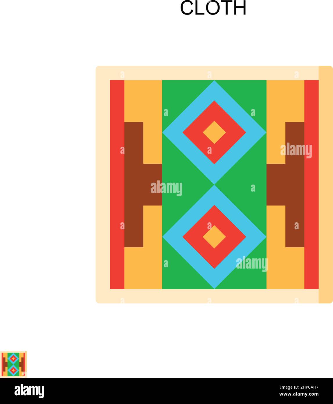 Cloth Simple vector icon. Illustration symbol design template for web ...