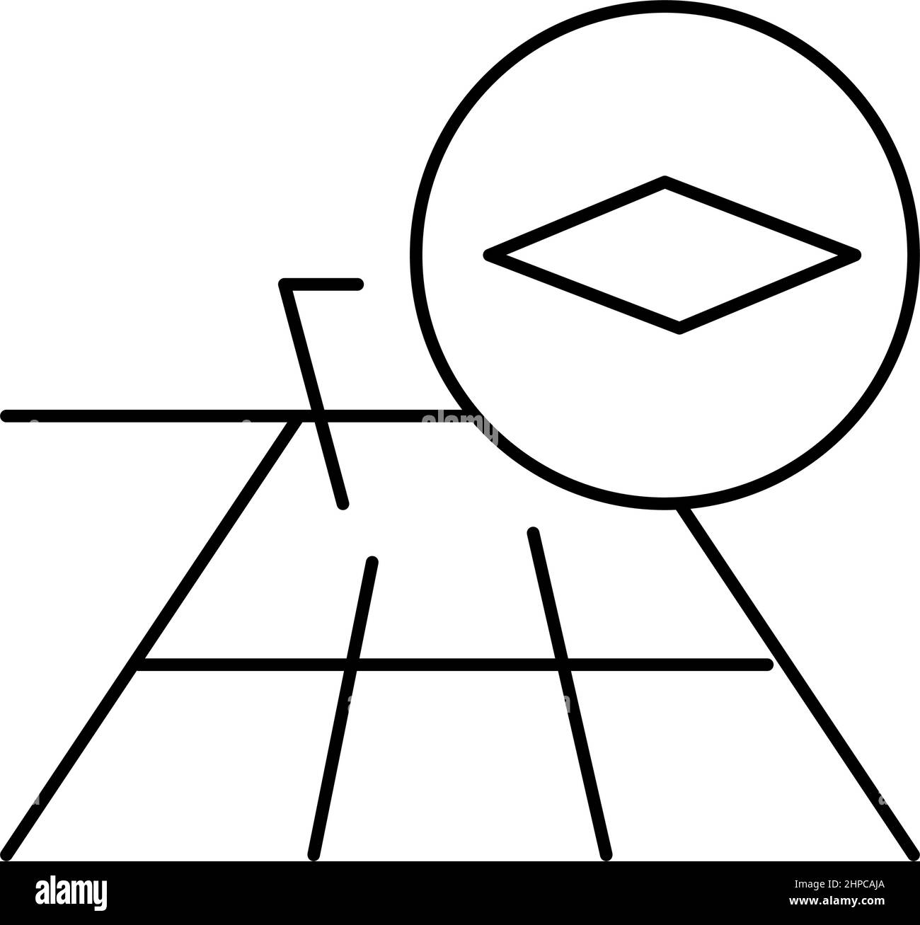 concrete slabs road line icon vector illustration Stock Vector Image ...