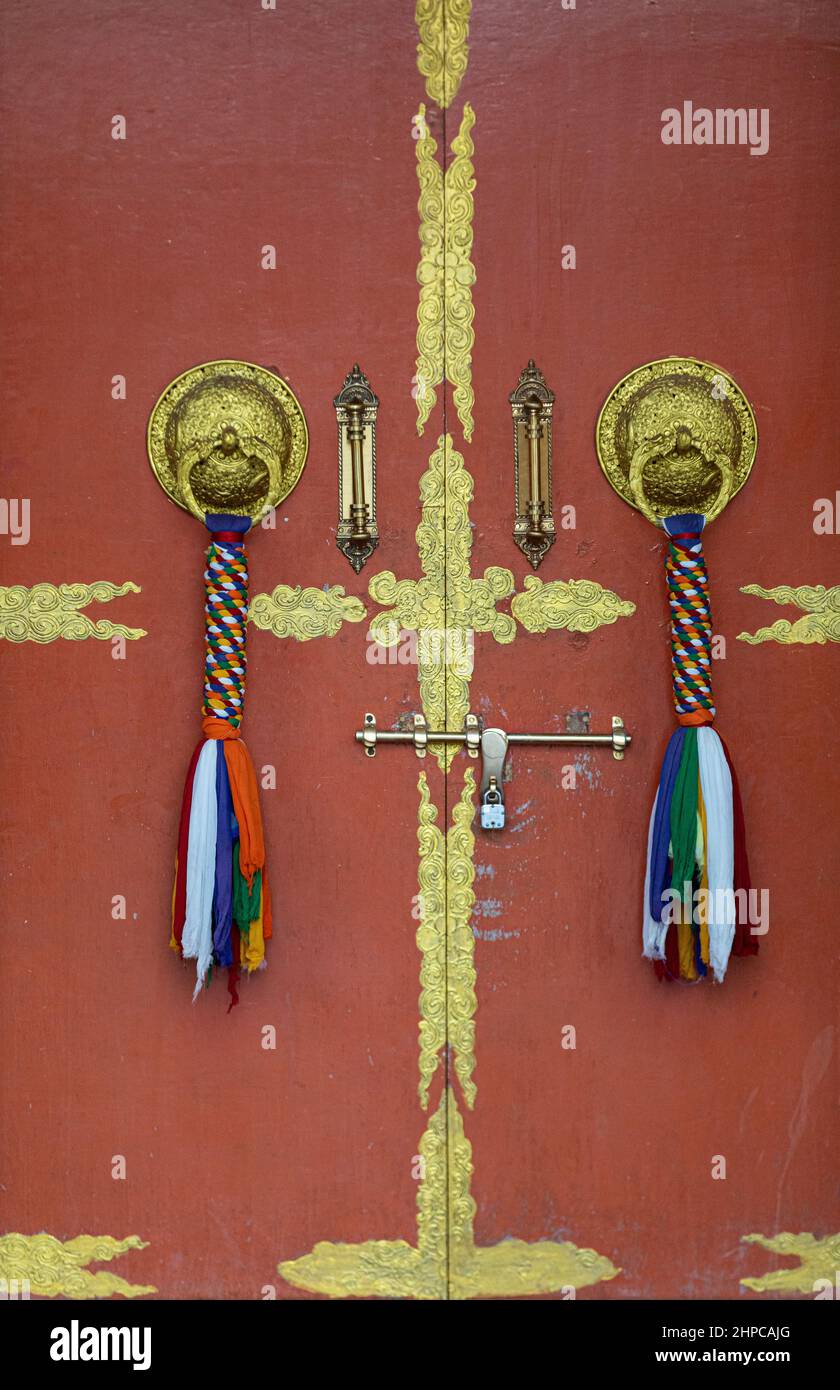 Colourful Door at Dhankar Monastery Spiti Valley,Himachal Pradesh,India ...