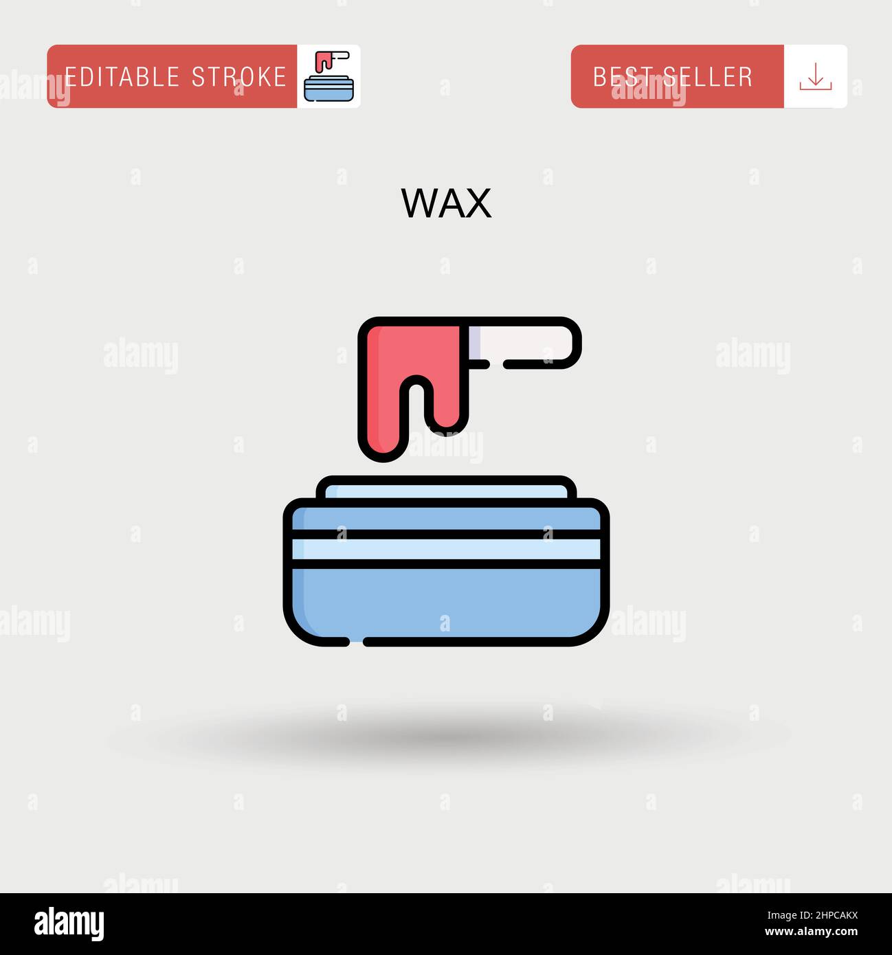 Wax Simple vector icon Stock Vector Image & Art - Alamy