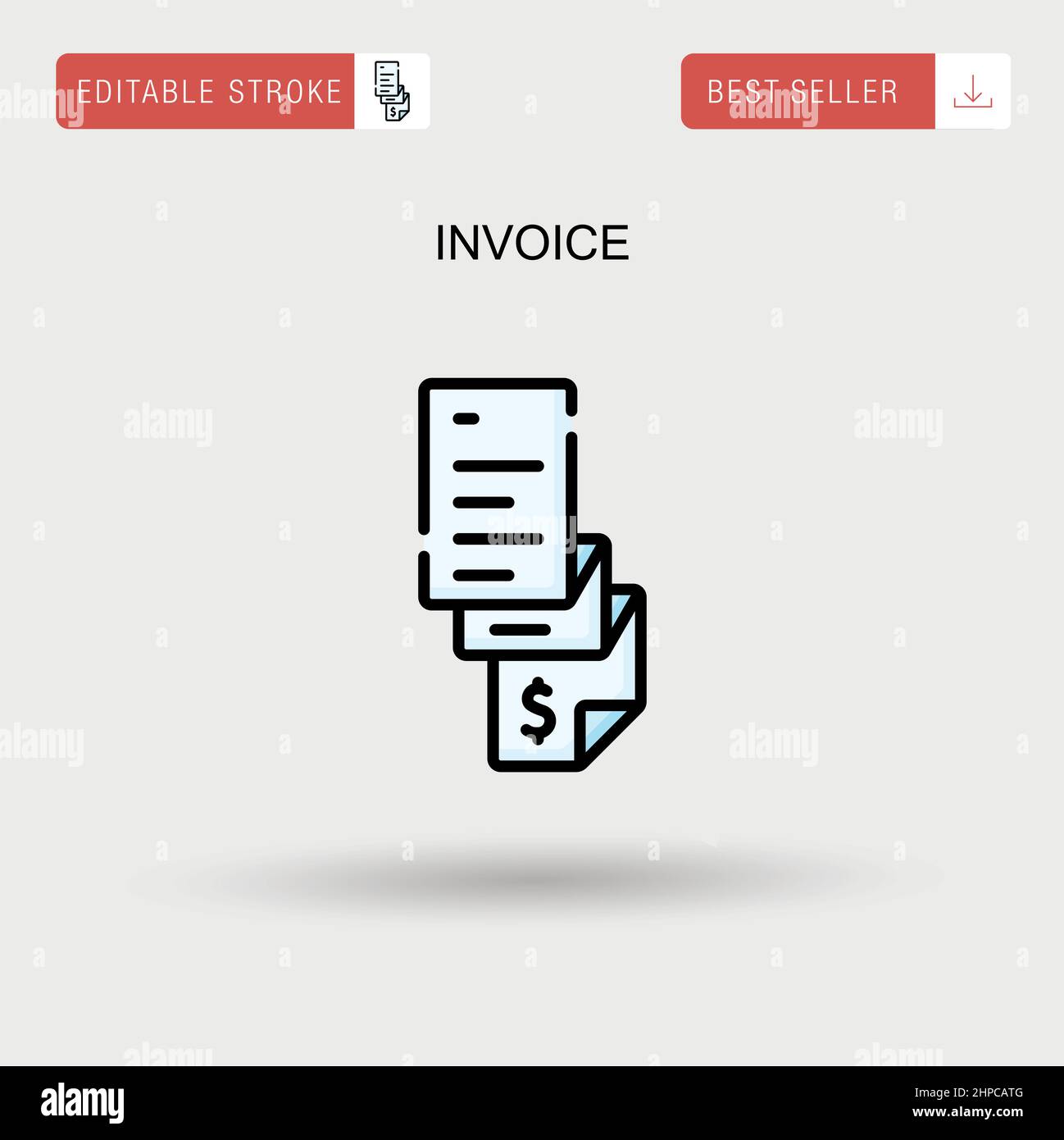 Invoice Simple vector icon Stock Vector Image & Art - Alamy