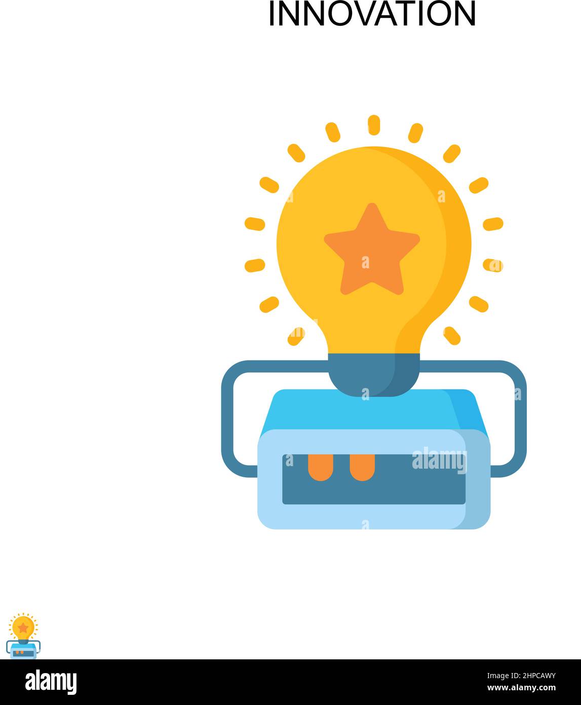 Innovation Simple vector icon. Illustration symbol design template for ...