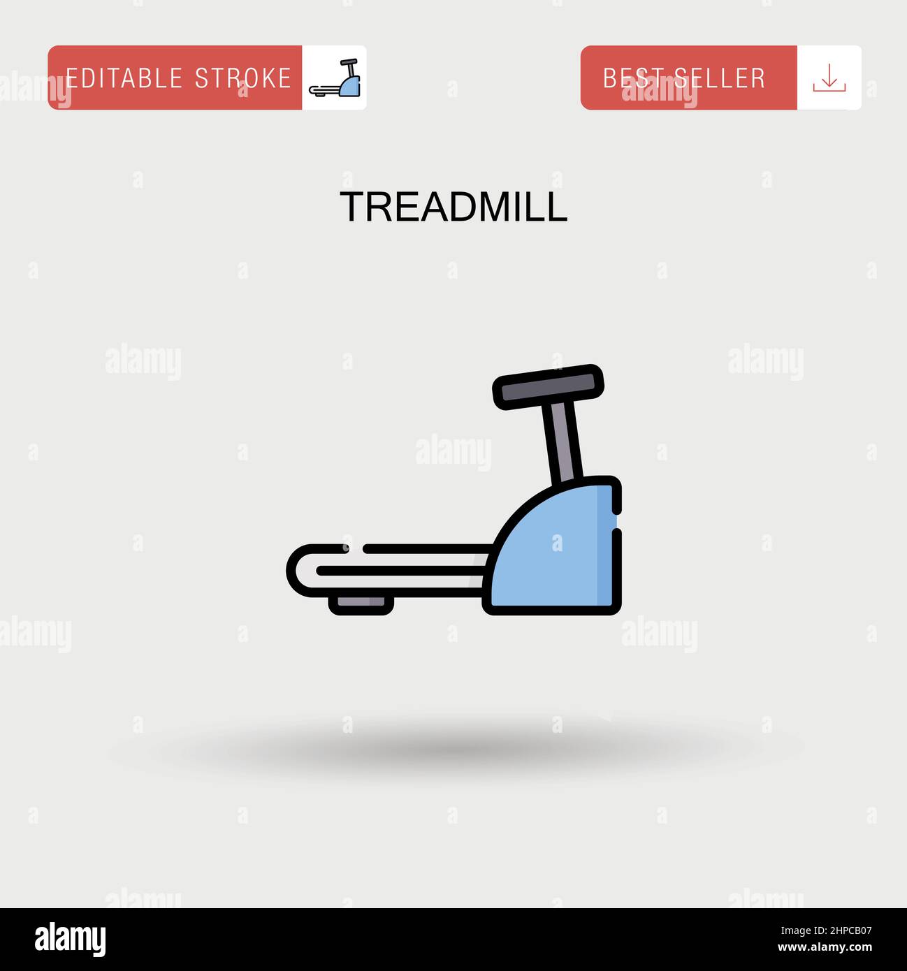 Treadmill Simple vector icon Stock Vector Image & Art - Alamy