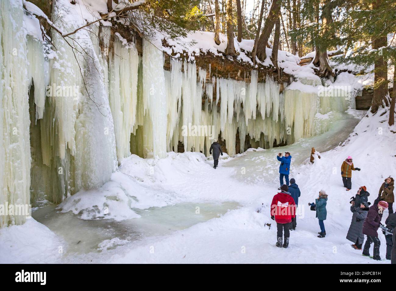 Eben Junction, Michigan - The Eben Ice Caves, also known as the Rock ...