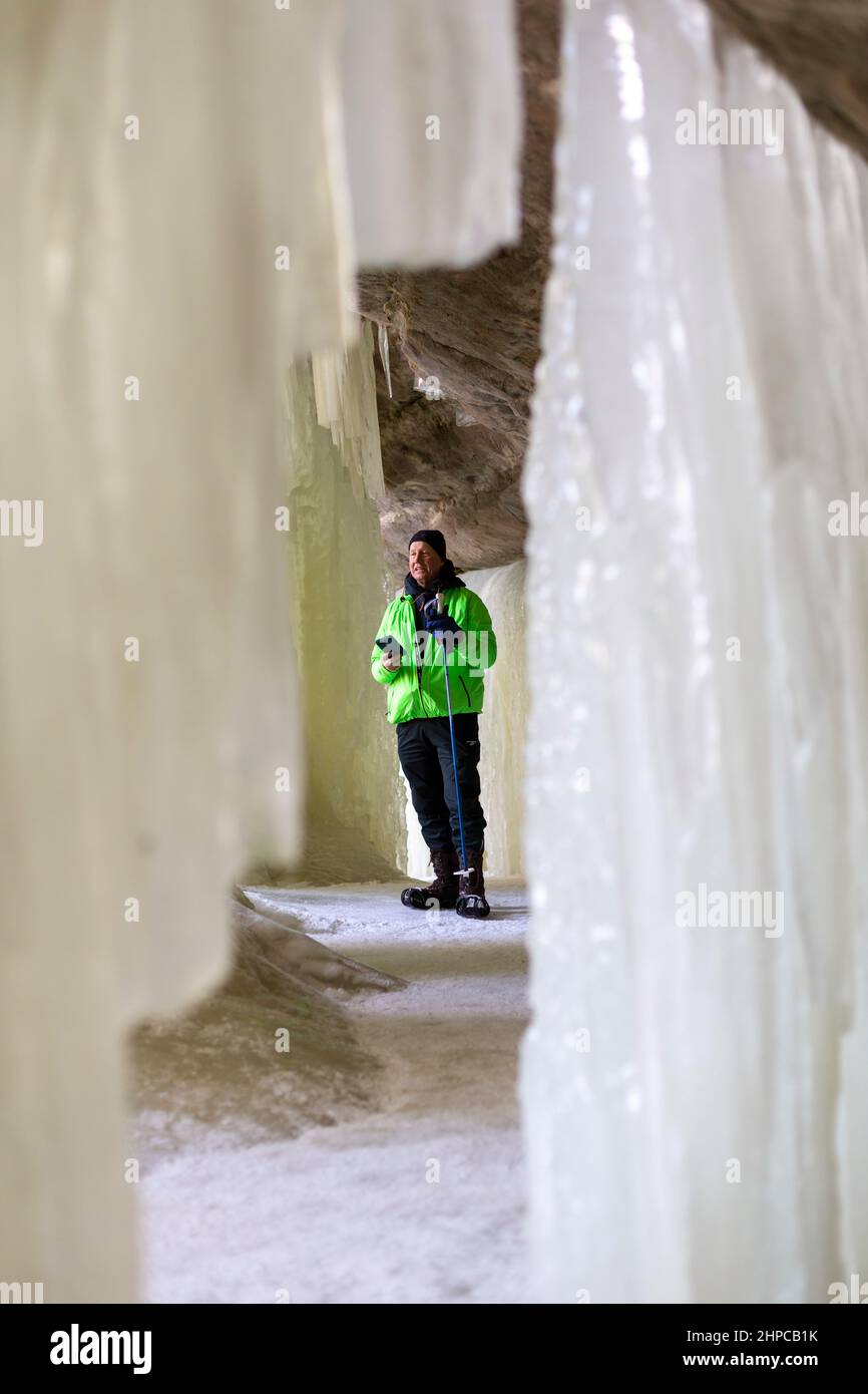 Eben Junction, Michigan - The Eben Ice Caves, also known as the Rock ...
