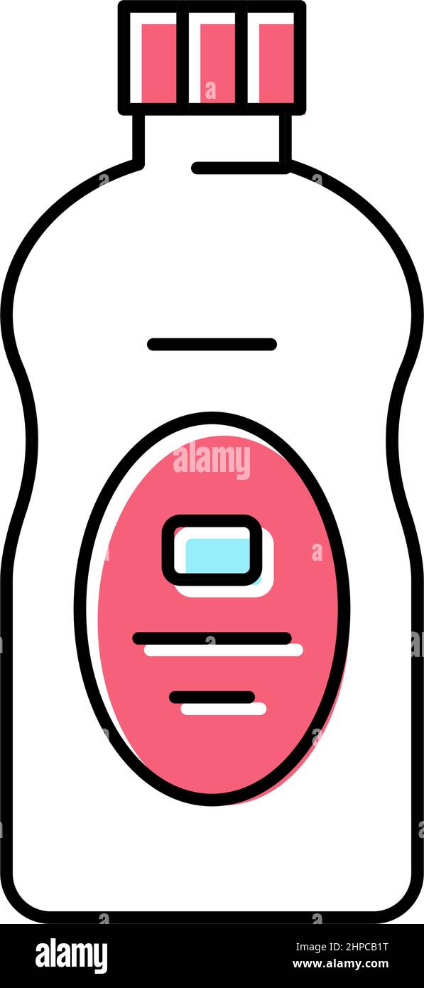 baby oil natural cosmetic color icon vector illustration Stock Vector ...