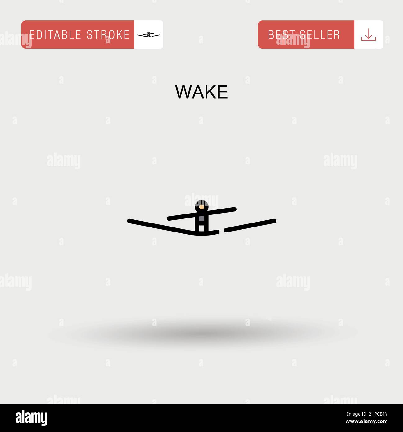 Wake Simple vector icon Stock Vector Image & Art - Alamy
