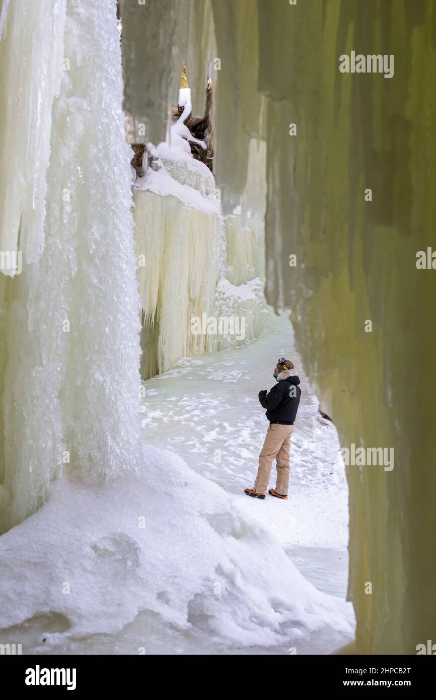 Eben Junction, Michigan - The Eben Ice Caves, also known as the Rock ...