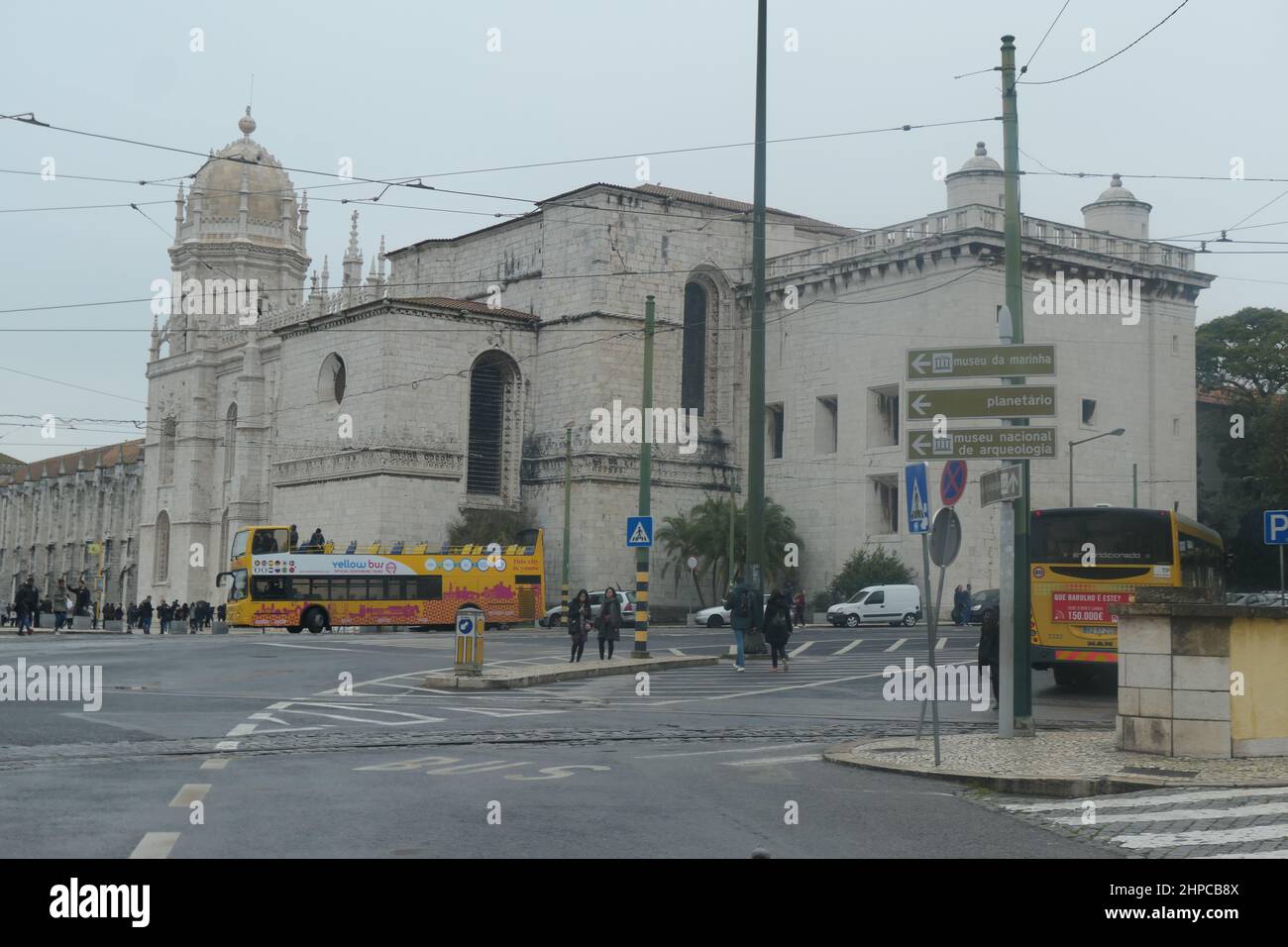 Buses in Lisburn Portugal Stock Photo - Alamy