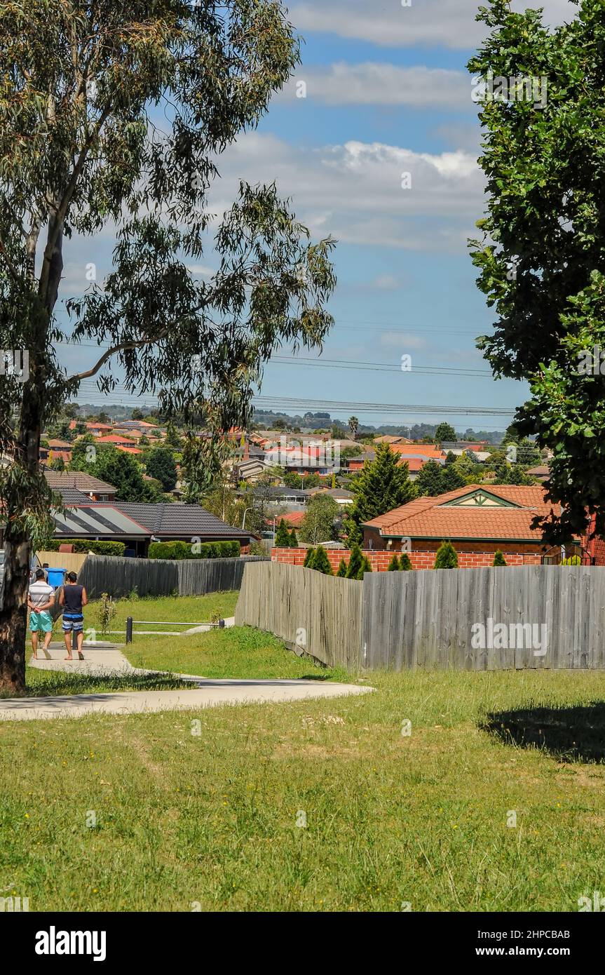 Melbourne area 34 km from the centre australia the outside hi-res stock ...