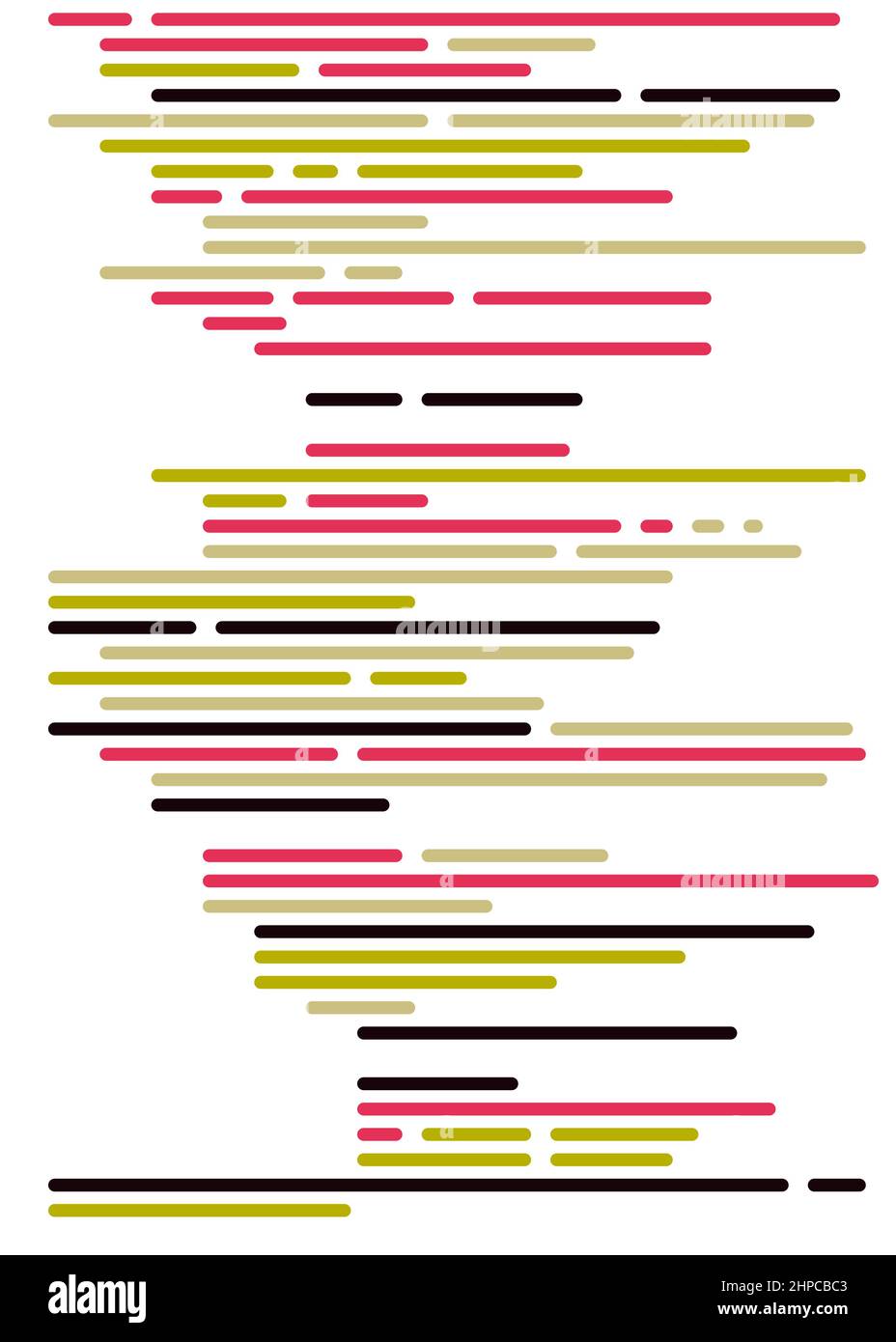 Cartoon coding simulated lines vector illustration Stock Vector Image ...