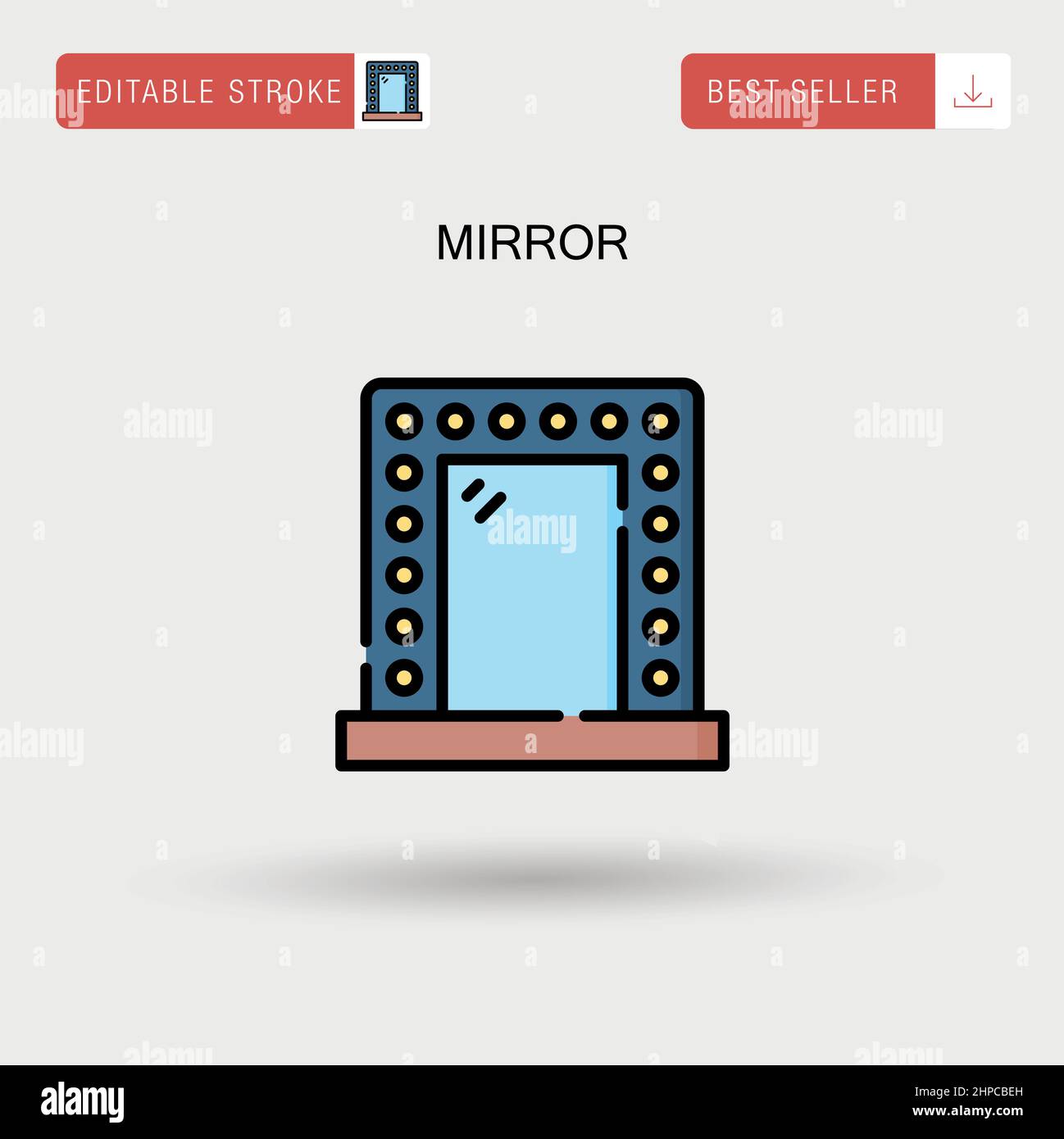 Mirror Simple vector icon Stock Vector Image & Art - Alamy