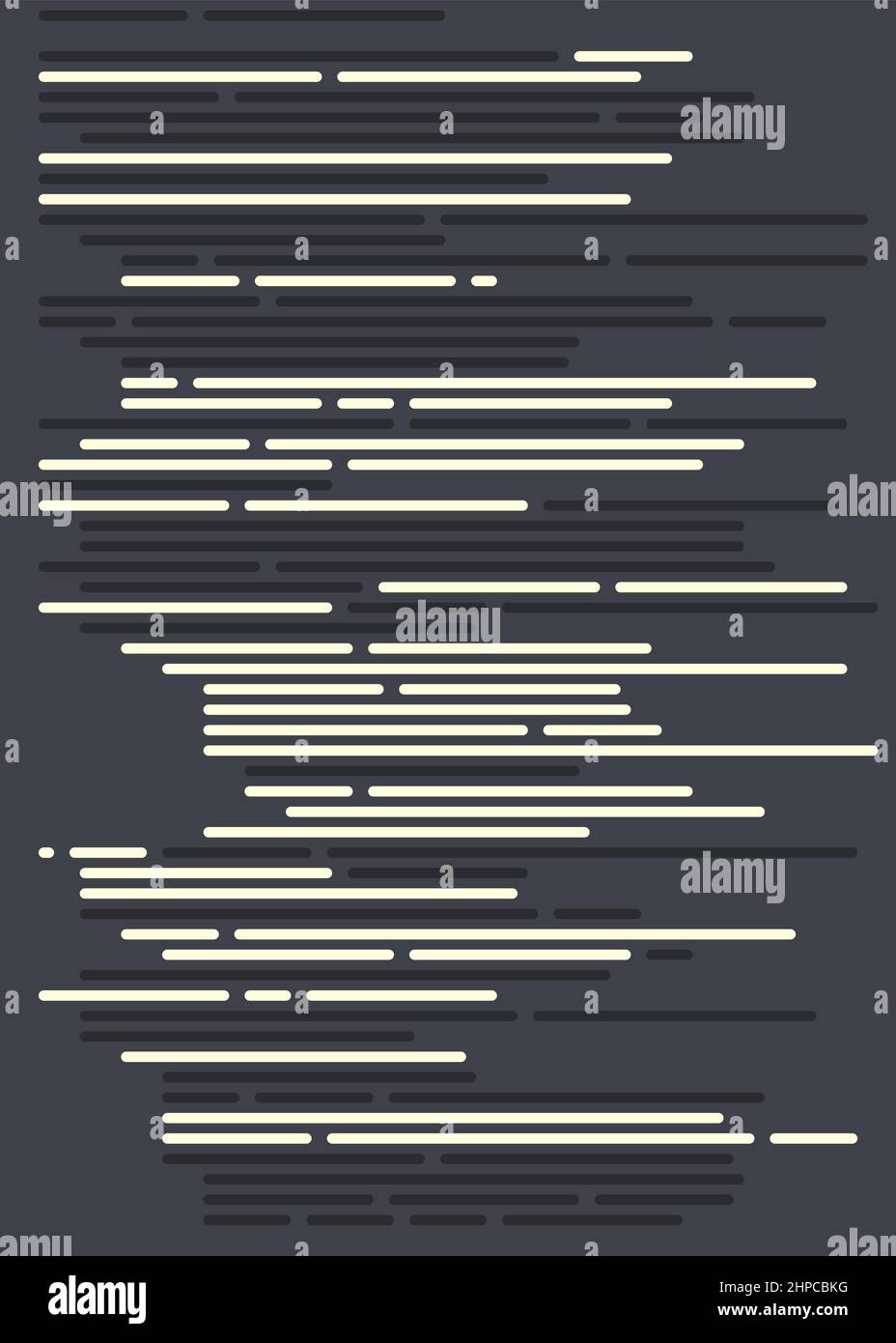Cartoon coding simulated lines vector illustration Stock Vector Image ...
