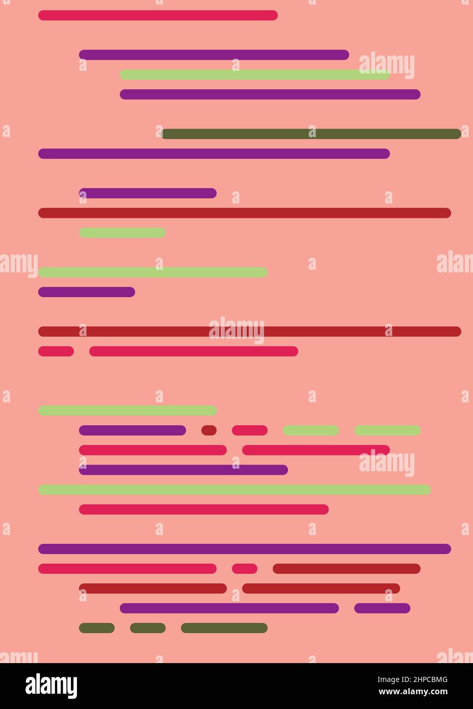 Cartoon coding simulated lines vector illustration Stock Vector Image ...