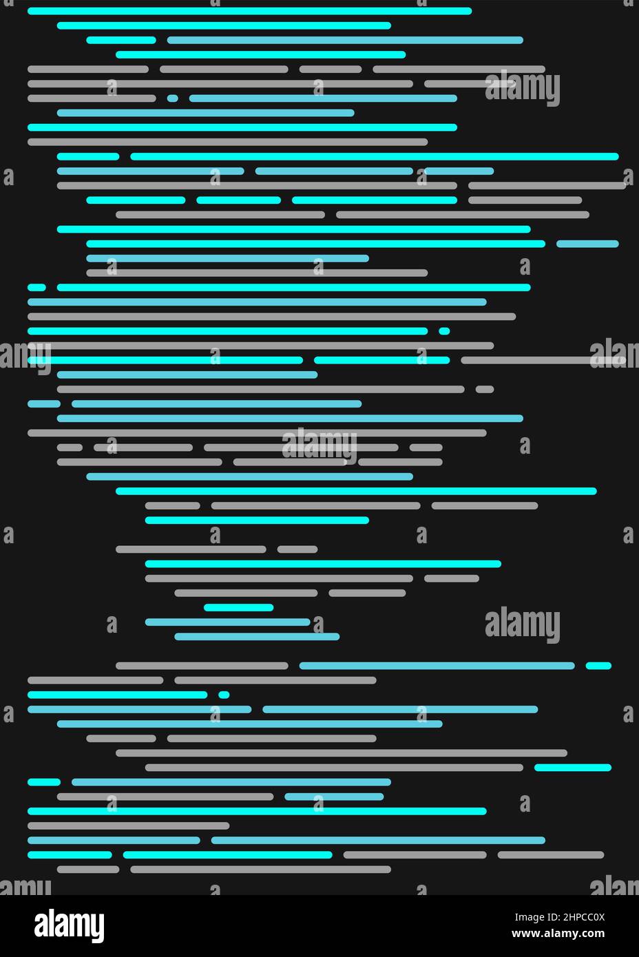 Cartoon coding simulated lines vector illustration Stock Vector Image ...