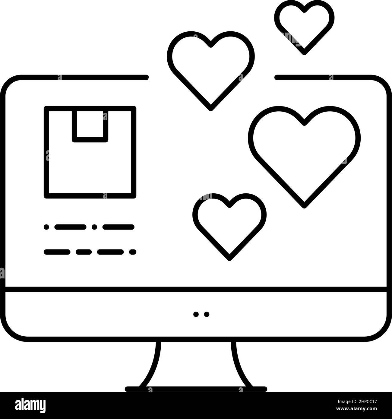 product like feedback line icon vector illustration Stock Vector Image ...