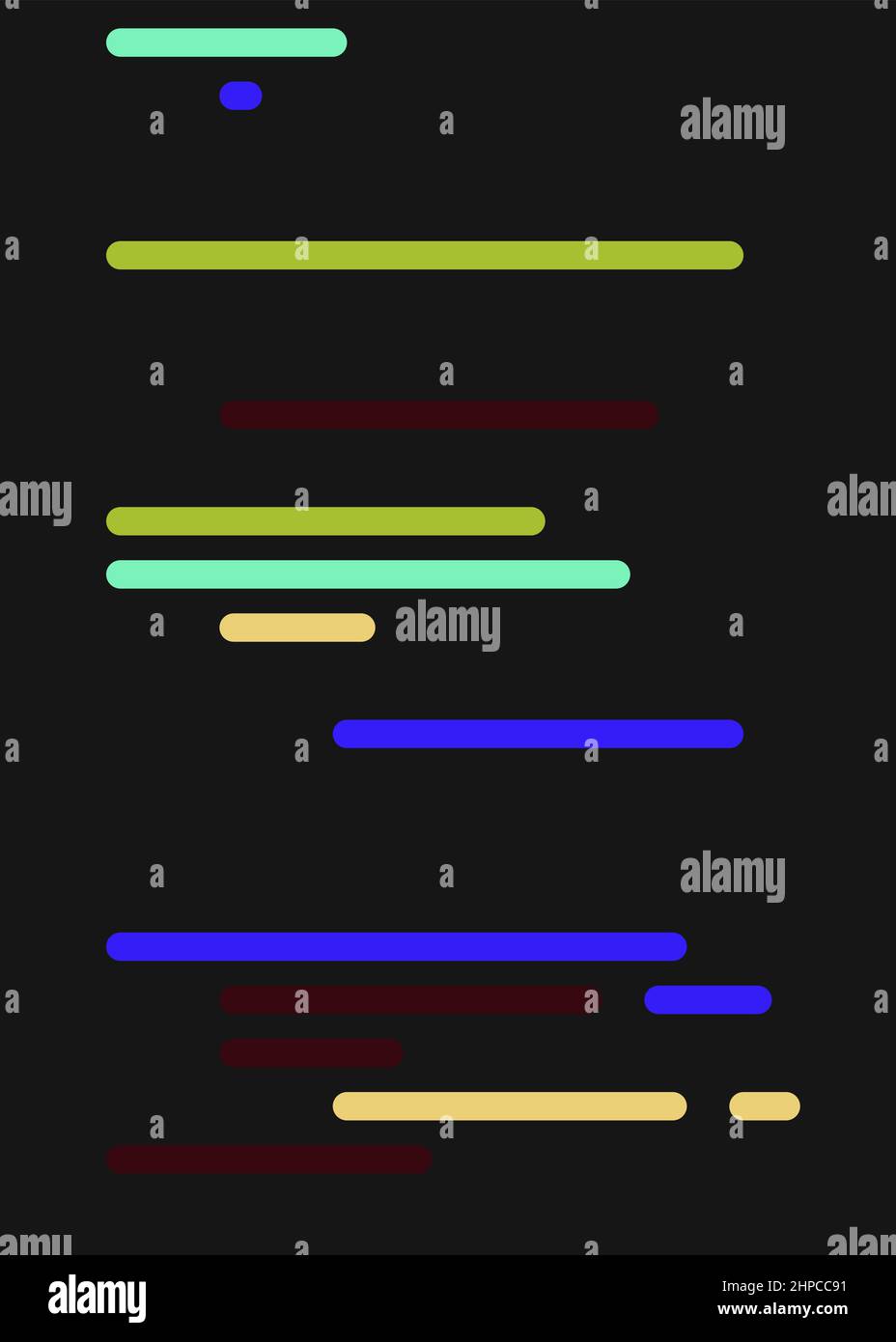 Cartoon coding simulated lines vector illustration Stock Vector Image ...