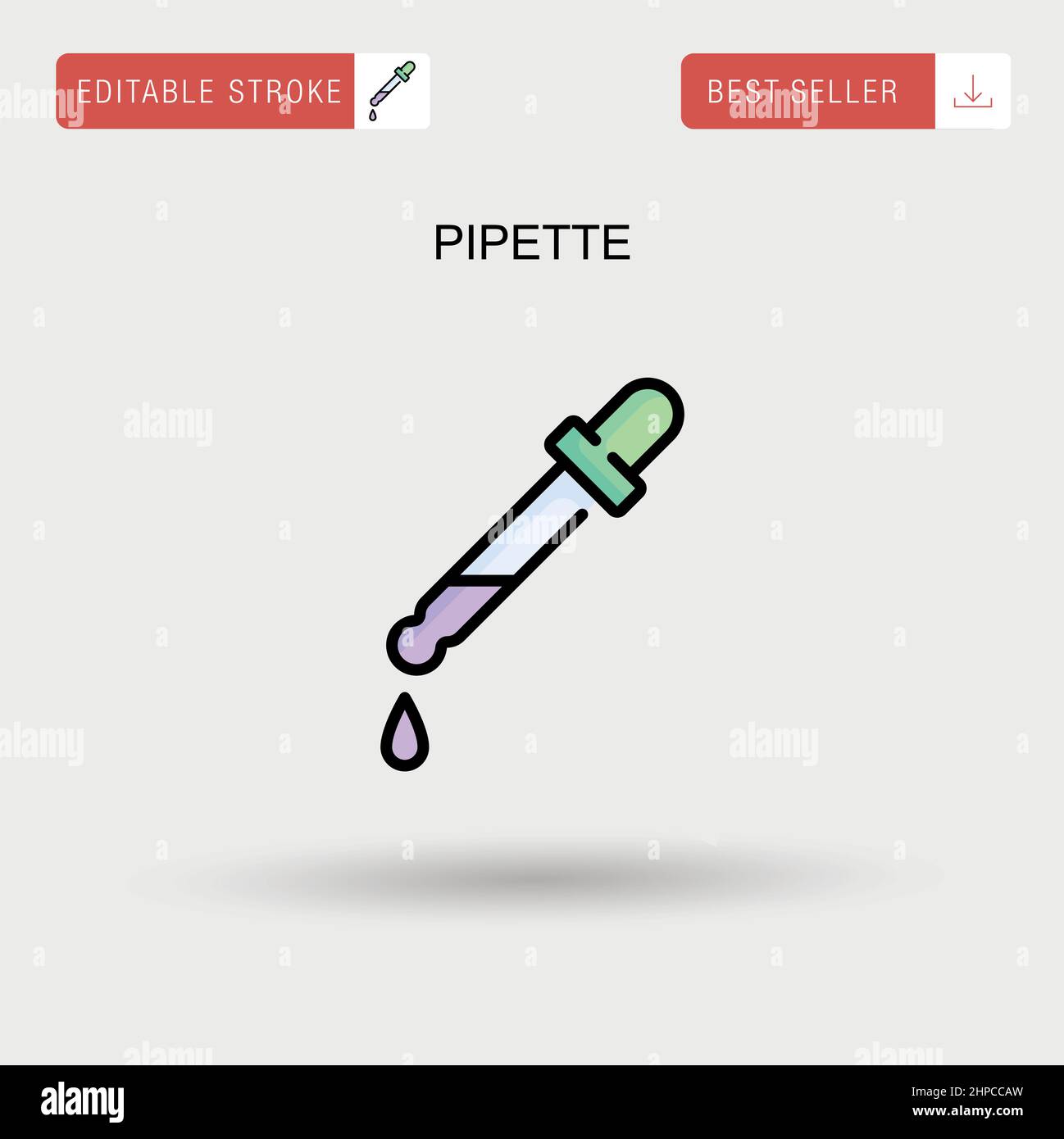 Pipette white background Stock Vector Images - Alamy