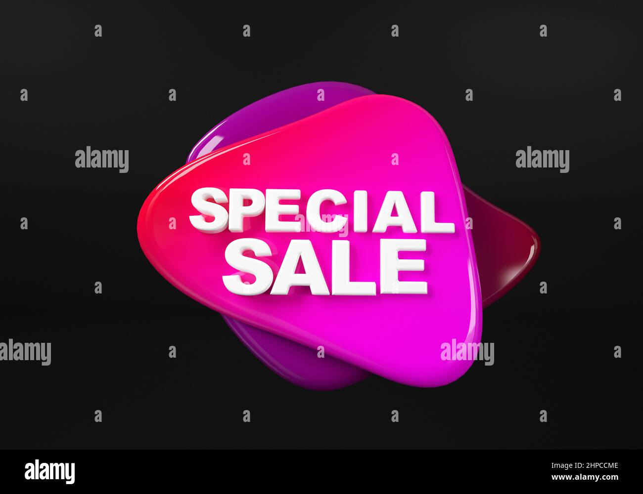 Special sale 3d text banner sales discount. 3d render graphic color tag ...
