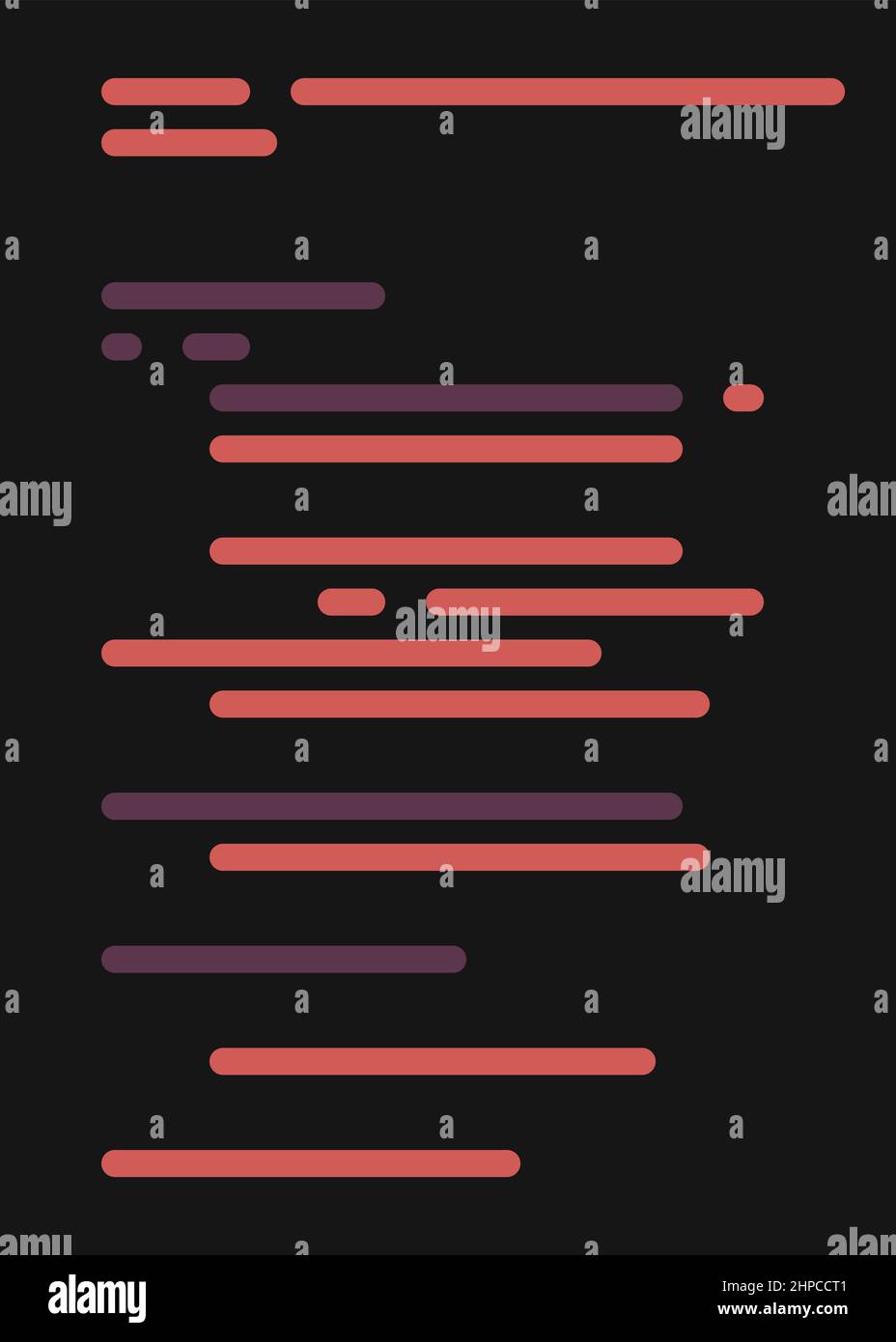 Cartoon coding simulated lines vector illustration Stock Vector Image ...