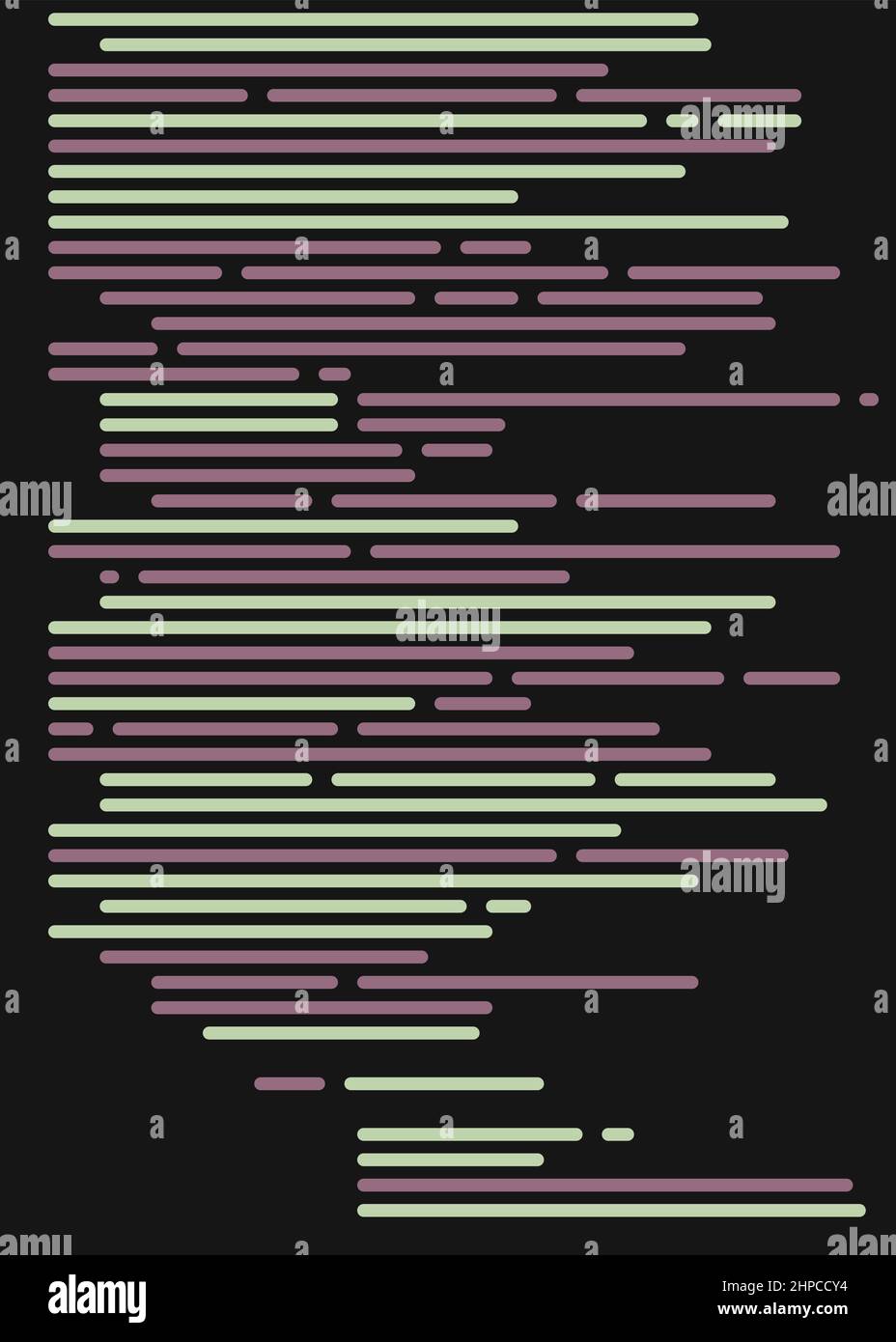 Cartoon coding simulated lines vector illustration Stock Vector Image ...