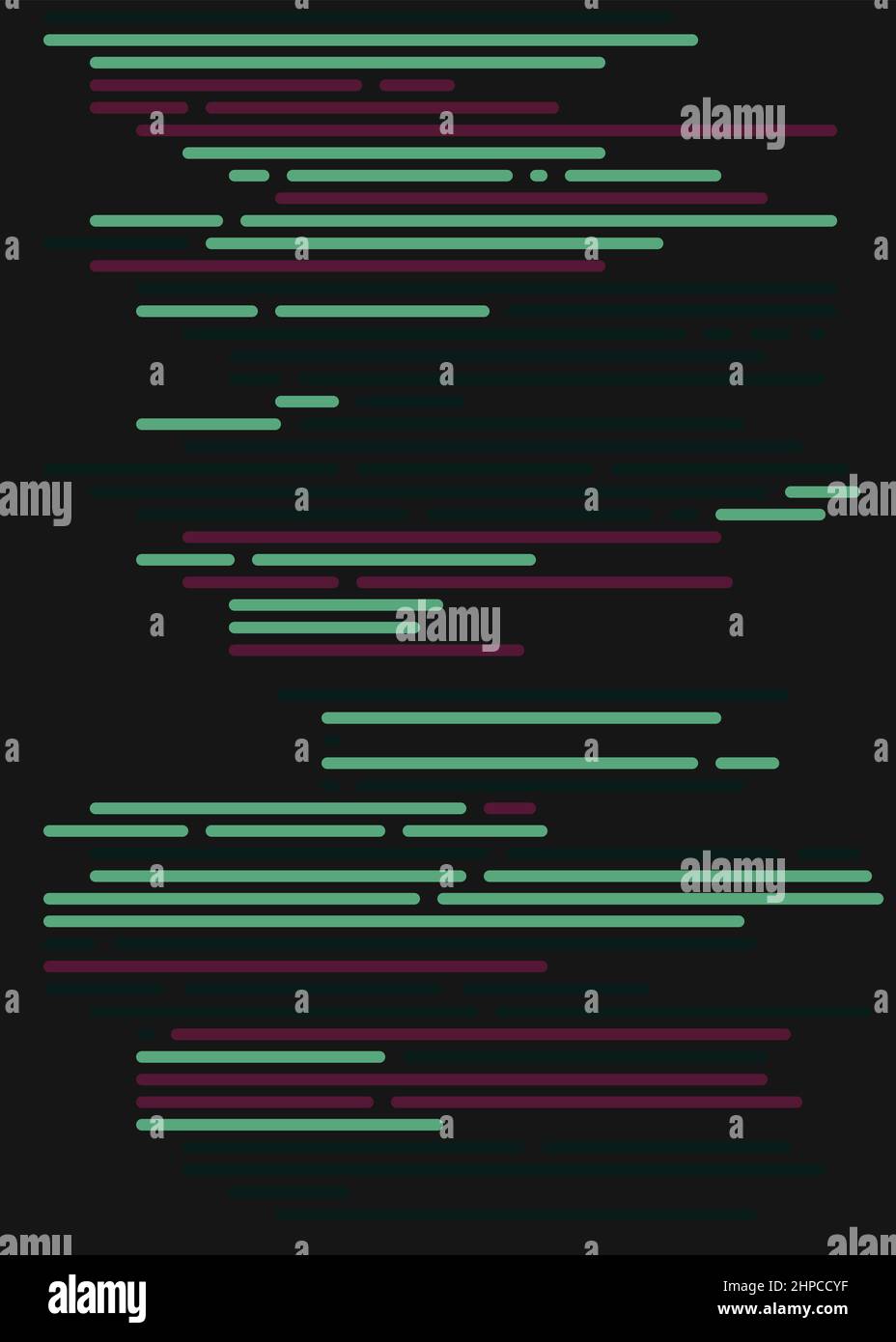 Cartoon coding simulated lines vector illustration Stock Vector Image ...