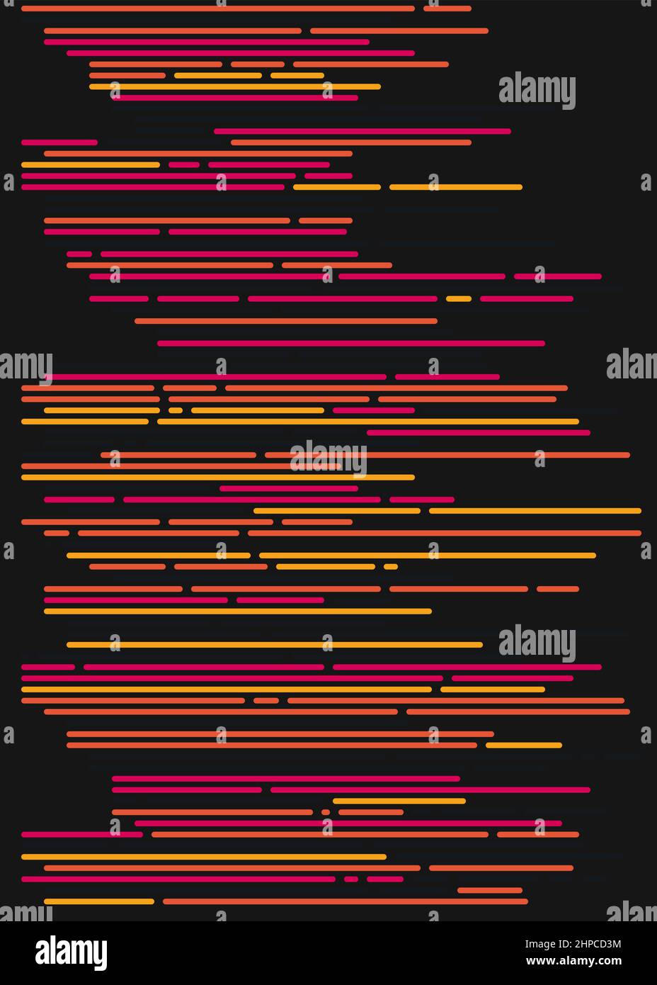 Cartoon coding simulated lines vector illustration Stock Vector Image ...