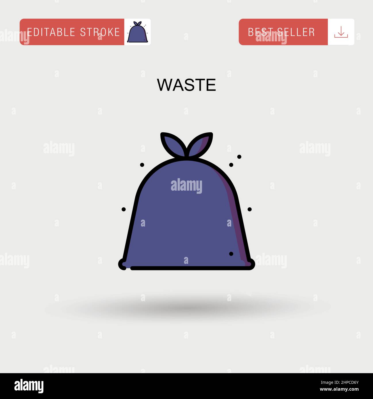 Waste Simple vector icon Stock Vector Image & Art - Alamy