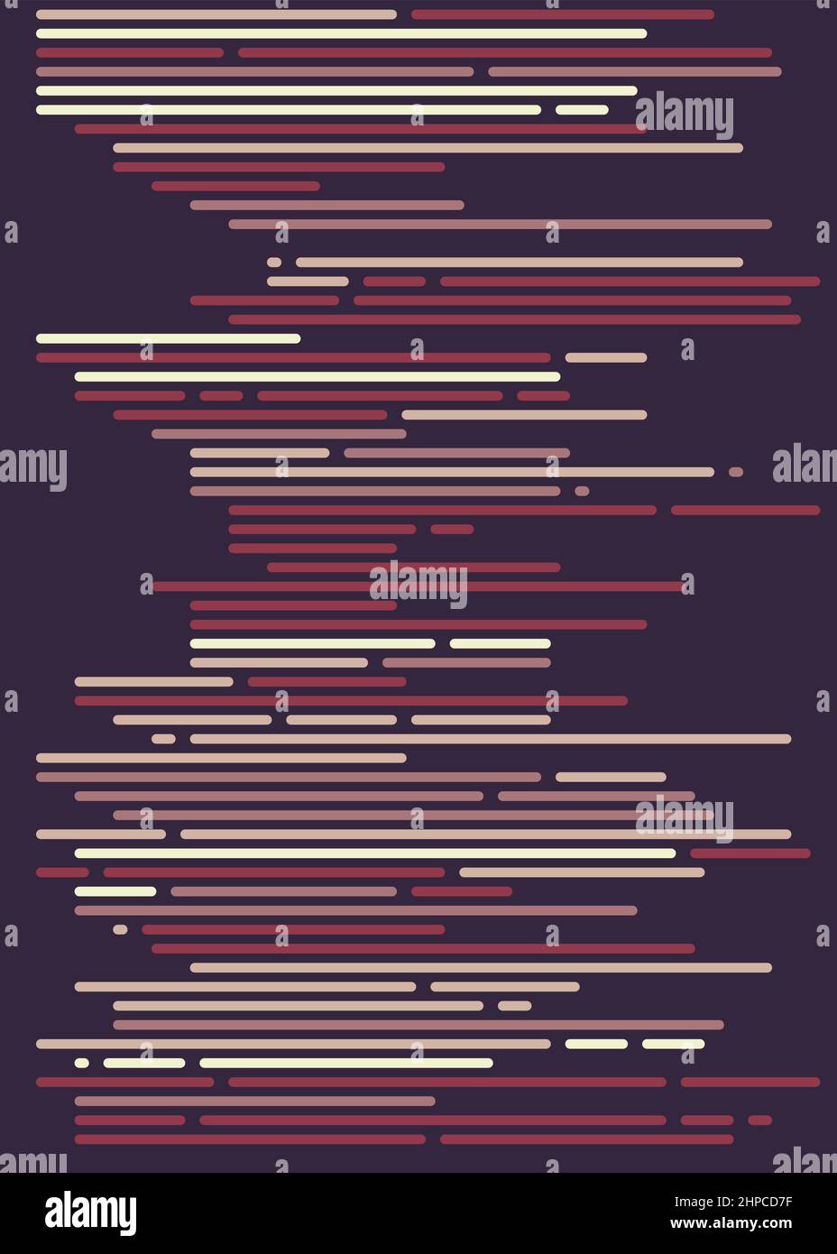 Cartoon coding simulated lines vector illustration Stock Vector Image ...