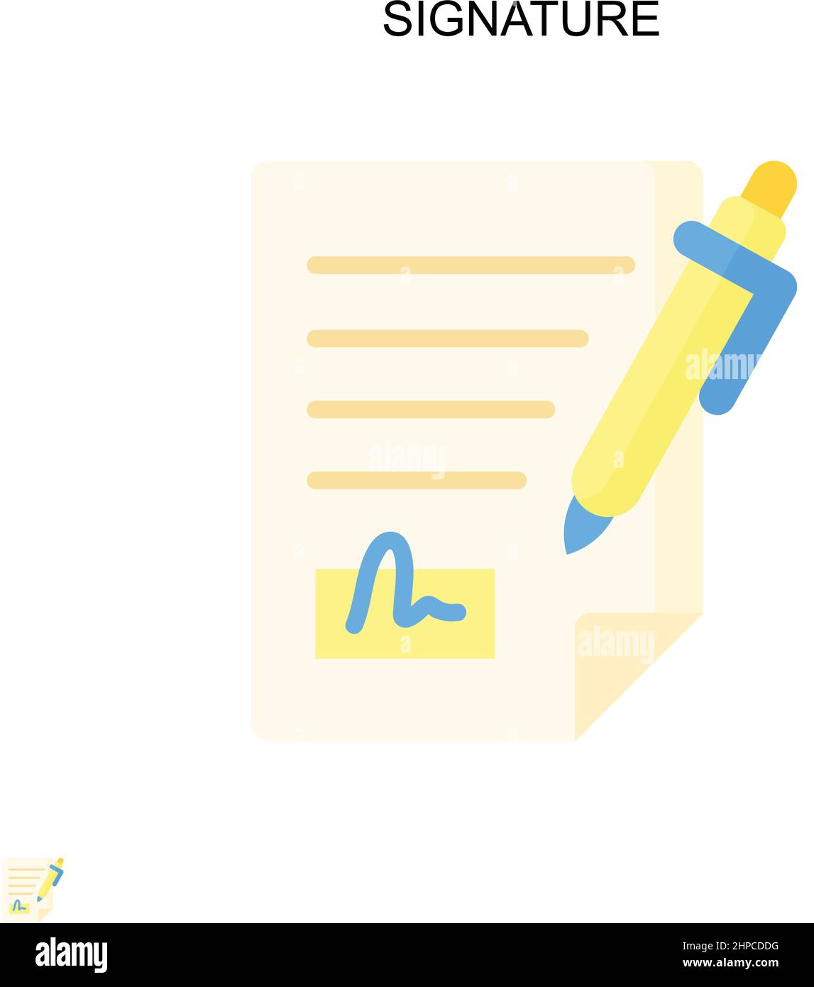 Digital signature icon hi-res stock photography and images - Alamy