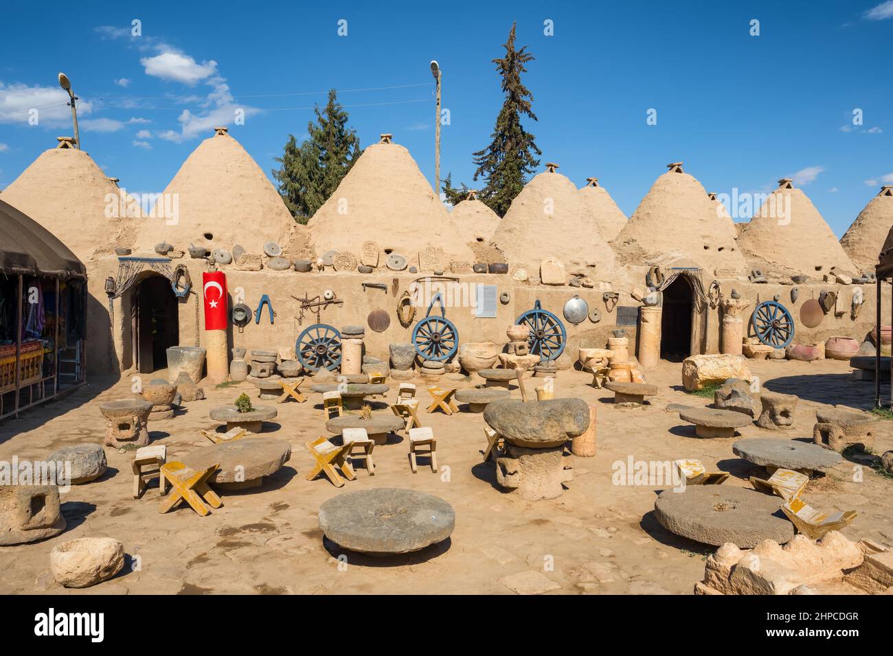 Traditional conical houses of Harran, Sanli Urfa, Turkey Stock Photo ...