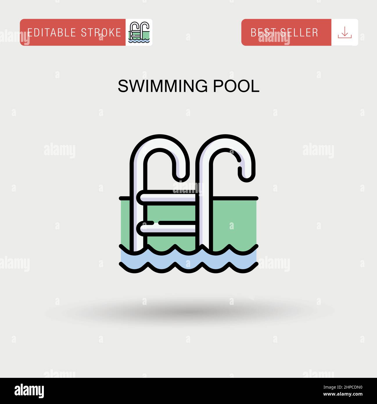 Swimming pool Simple vector icon Stock Vector Image & Art - Alamy