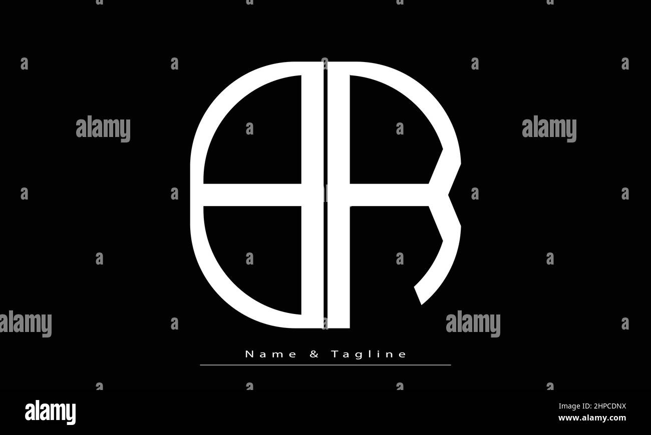 Alphabet letters Initials Monogram logo BR, RB Stock Vector Image & Art - Alamy